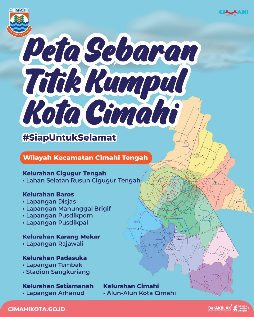 Peta Sebaran Titik Kumpul Cimahi Tengah - PPID Kota Cimahi