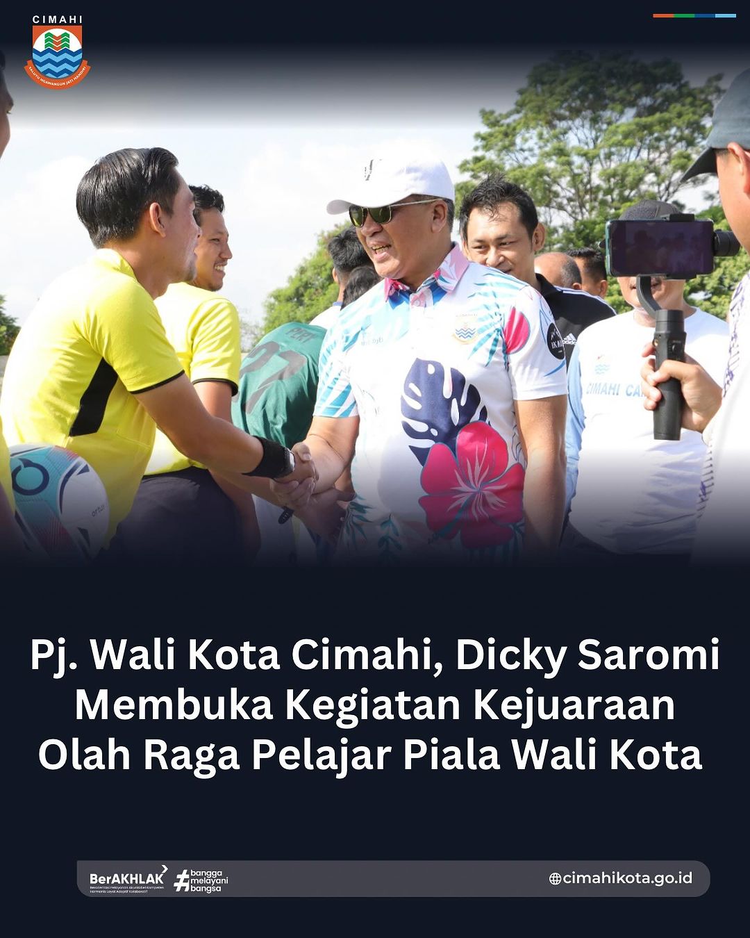 Pj. WALI KOTA CIMAHI, DICKY SAROMI MEMBUKA KEGIATAN KEJUARAAN OLAHRAGA ...
