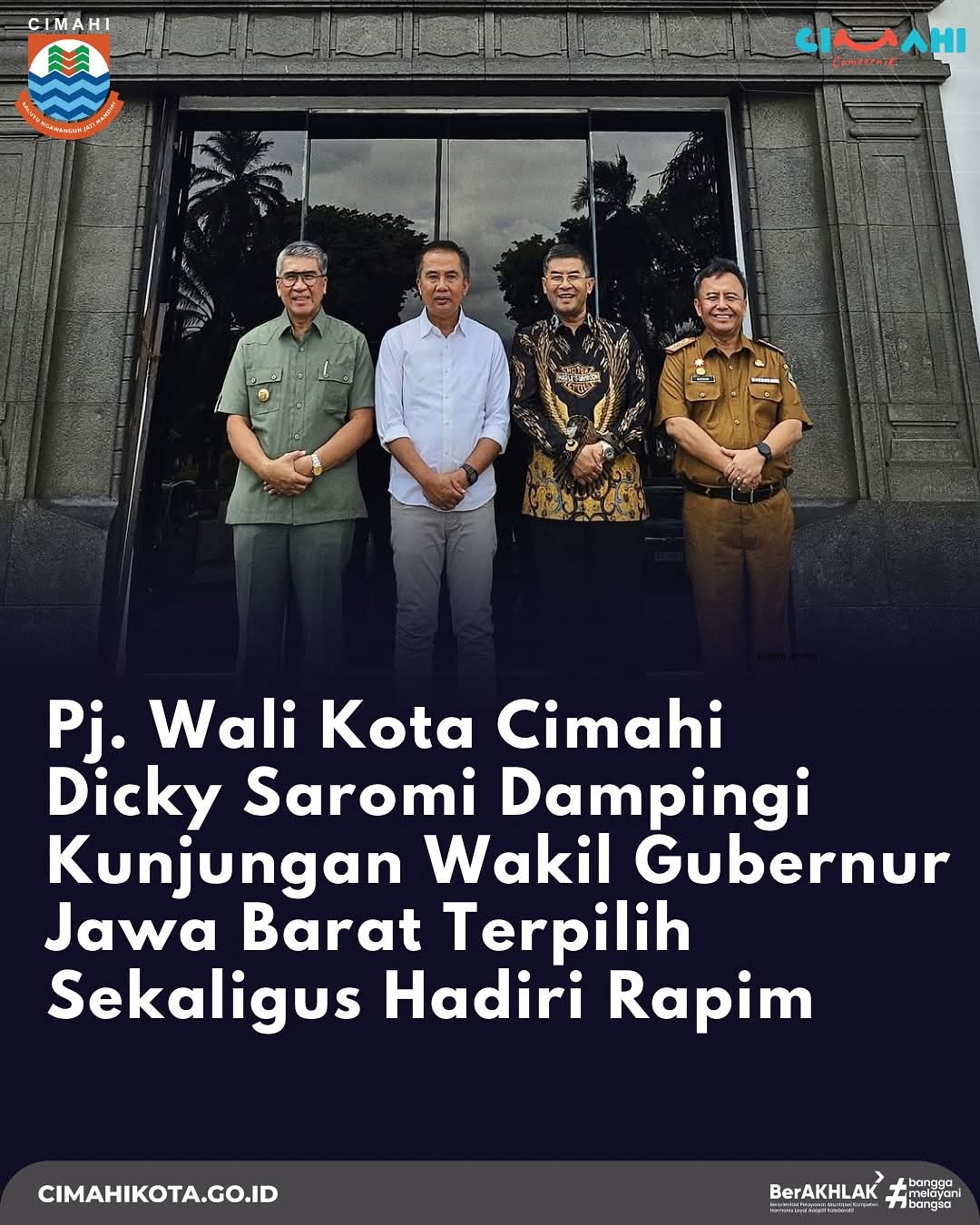 Pj. Wali Kota Cimahi Dicky Saromi Dampingi Kunjungan Wakil Gubernur ...